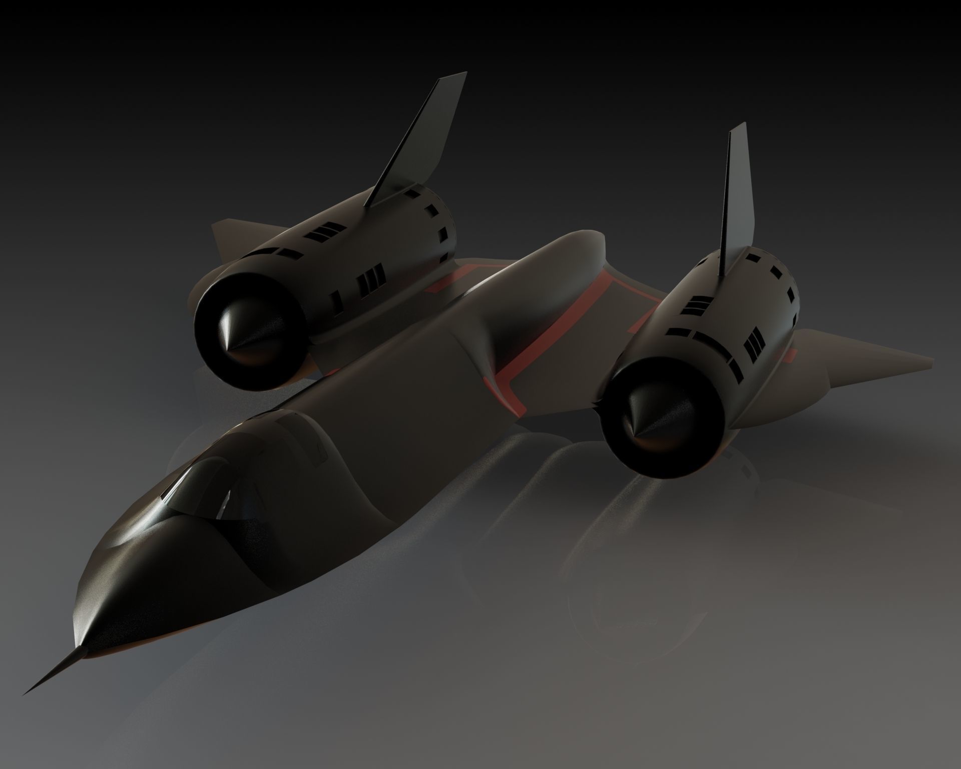 Lockheed SR-71 Blackbird Fighter Jet Model 3D model | CGTrader
