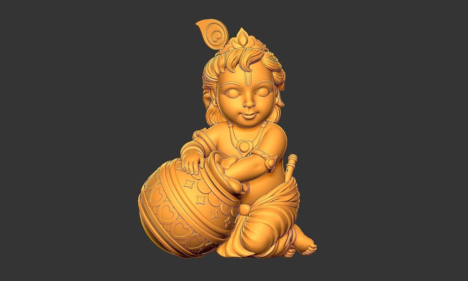 Bal Krishna 3D model 3D printable | CGTrader