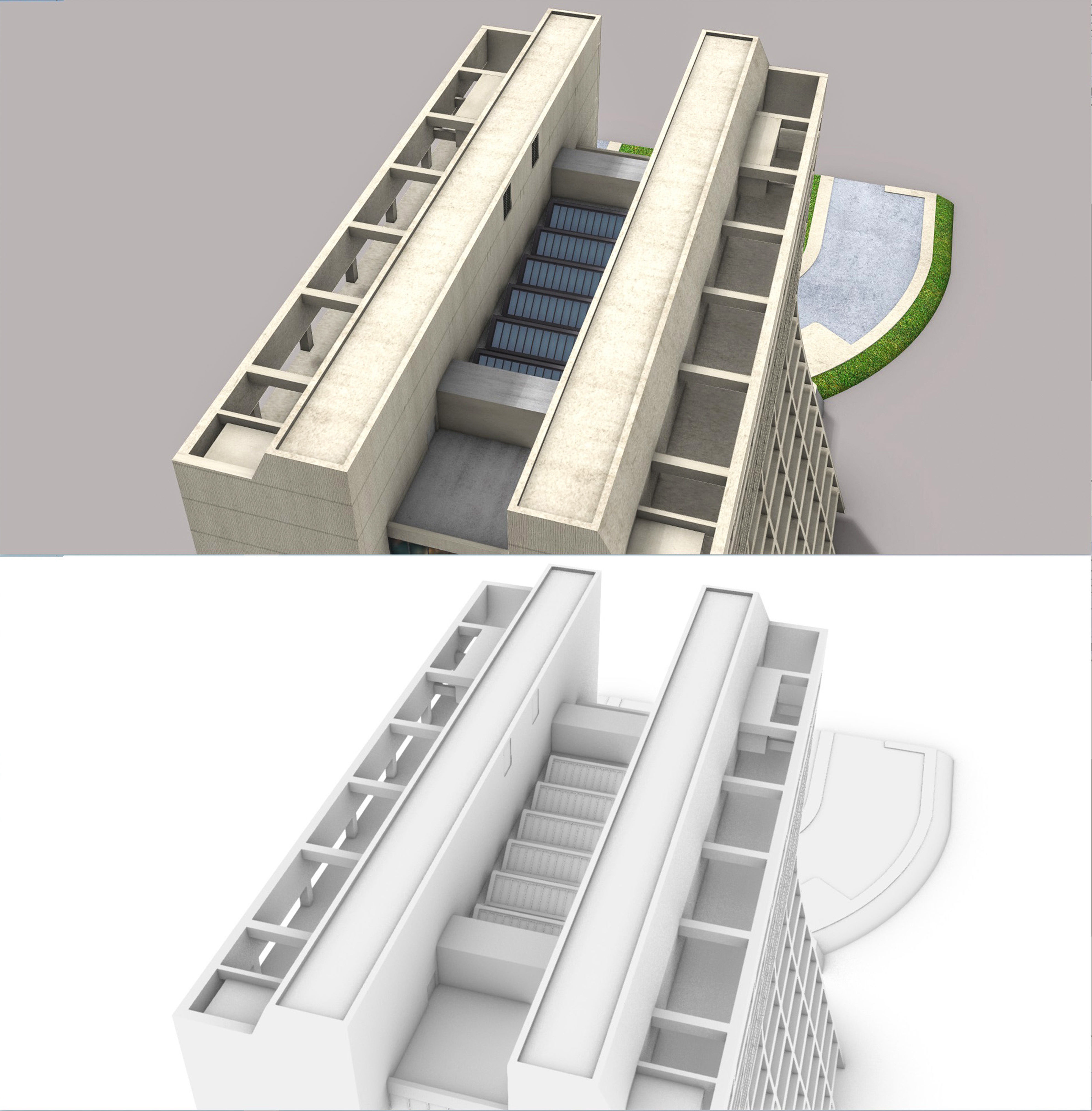 3D model Wilson Hall Fermilab building VR / AR / low-poly | CGTrader