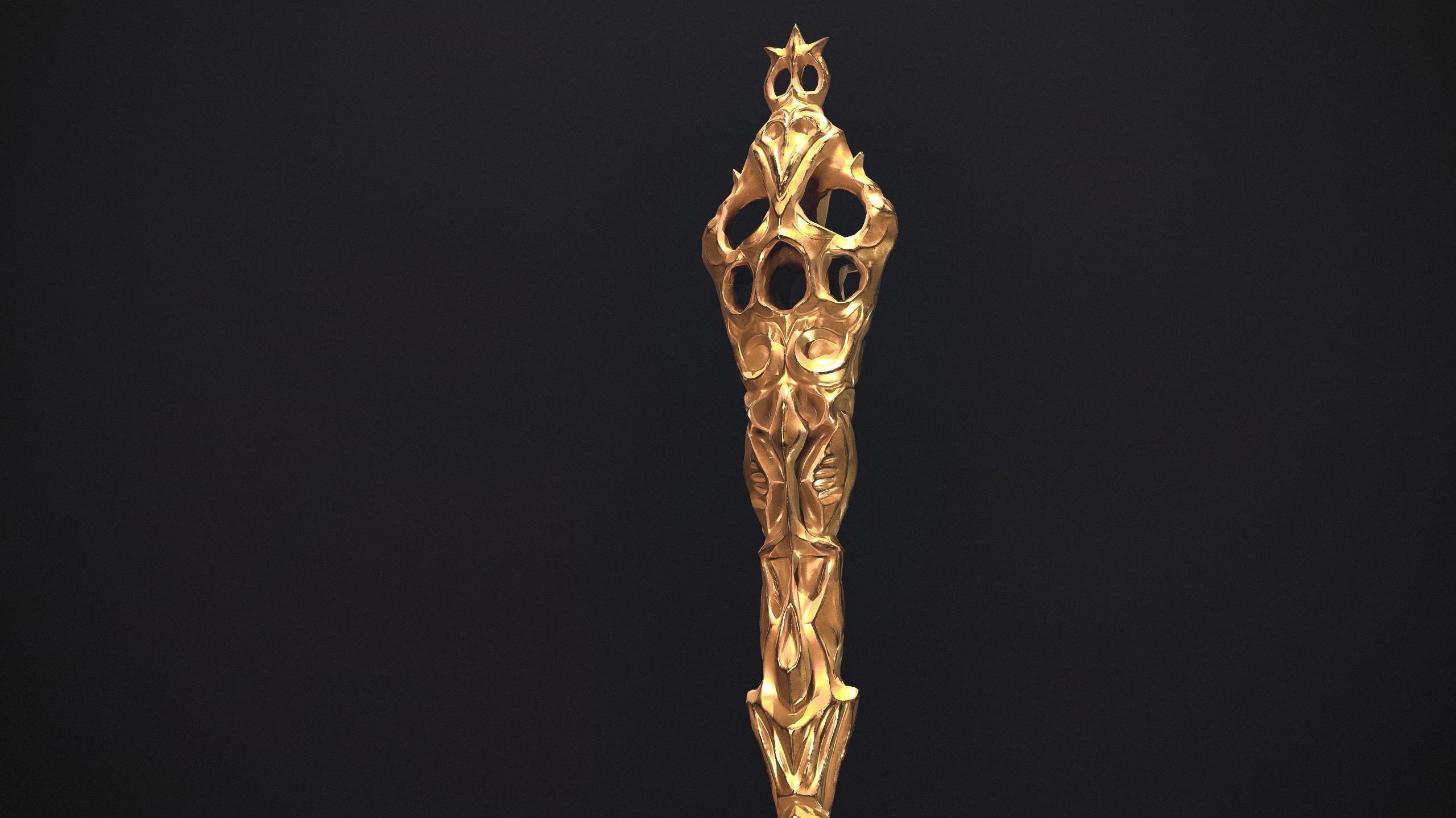 3D model Medieval Scepter VR / AR / low-poly | CGTrader