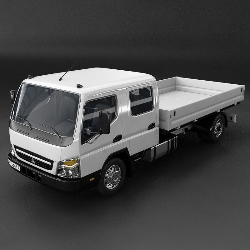 Mitsubishi Fuso FE160 Crew Cab Truck 3D model | CGTrader