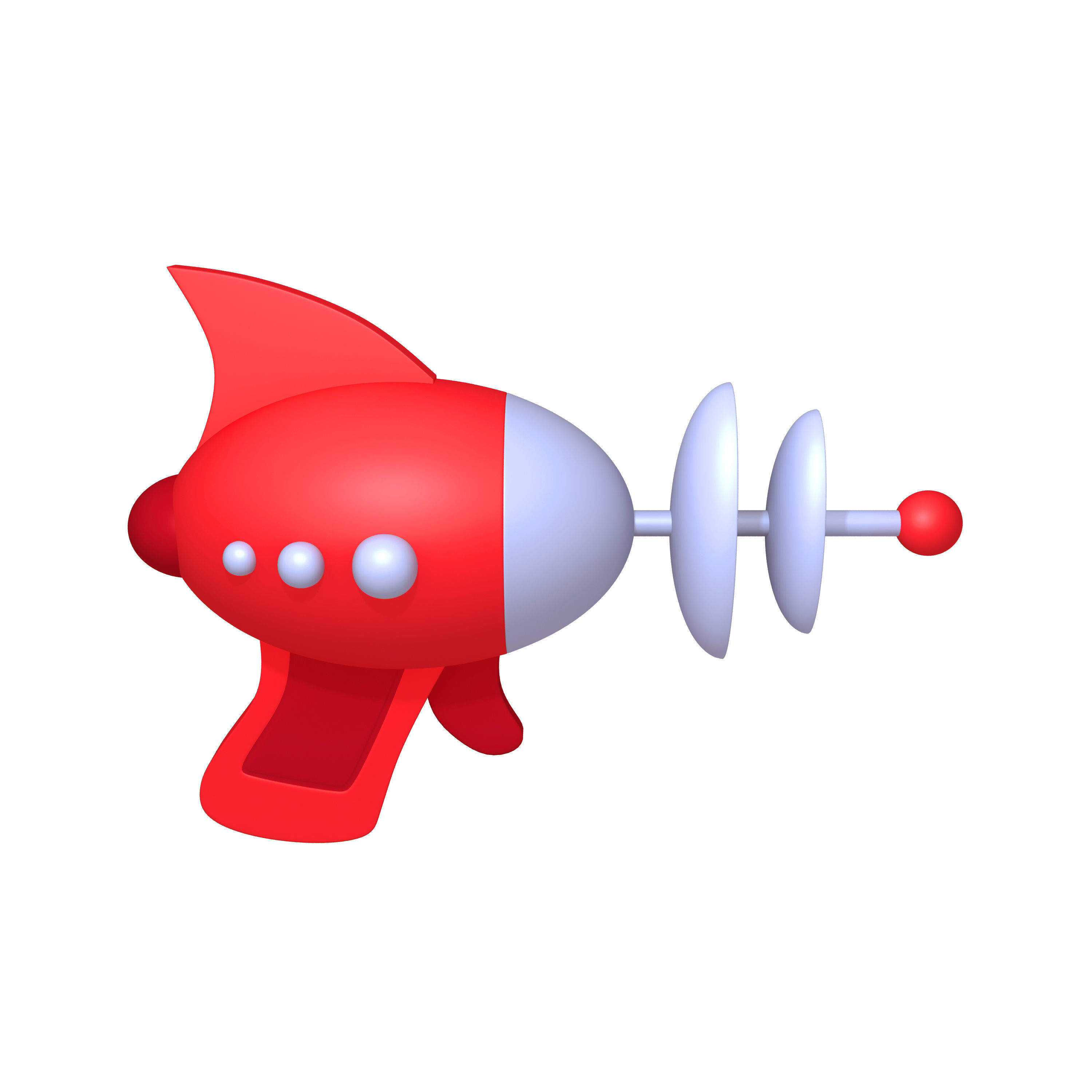 Space Gun Laser Cartoon 3D model | CGTrader