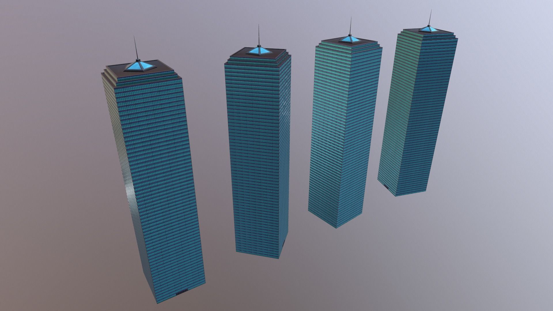 3D model 64 Storey Skyscraper VR / AR / low-poly | CGTrader