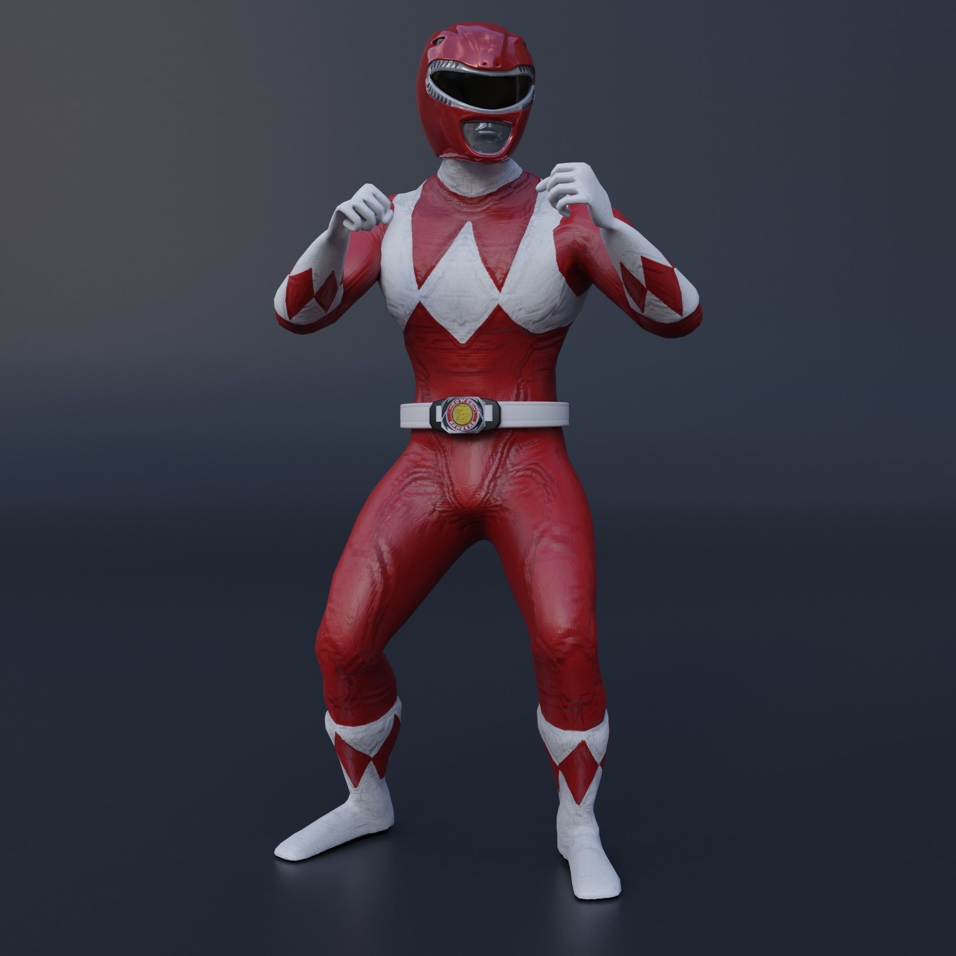 Power Rangers 3D model rigged | CGTrader