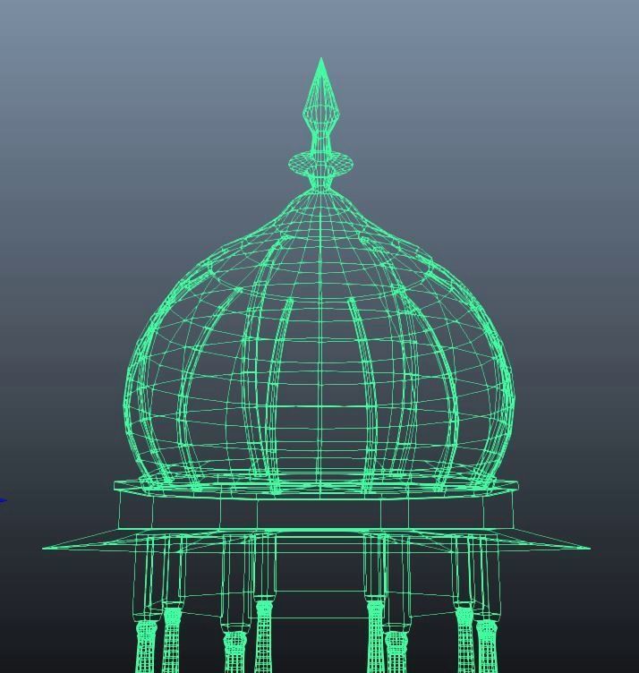 Chhatri Double 3D model | CGTrader