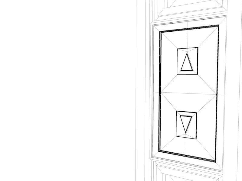 3D model Fancy Elevator Door VR / AR / low-poly animated | CGTrader