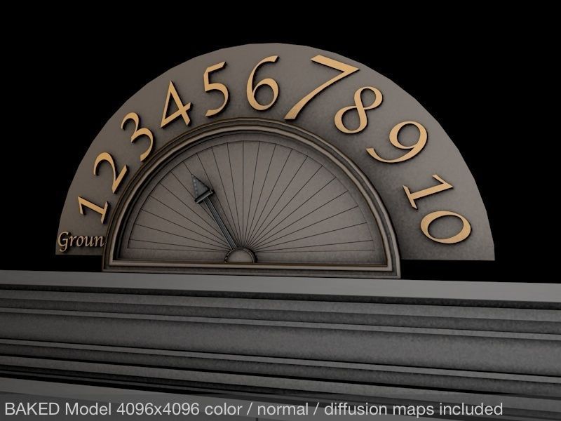 3D model Fancy Elevator Door VR / AR / low-poly animated | CGTrader