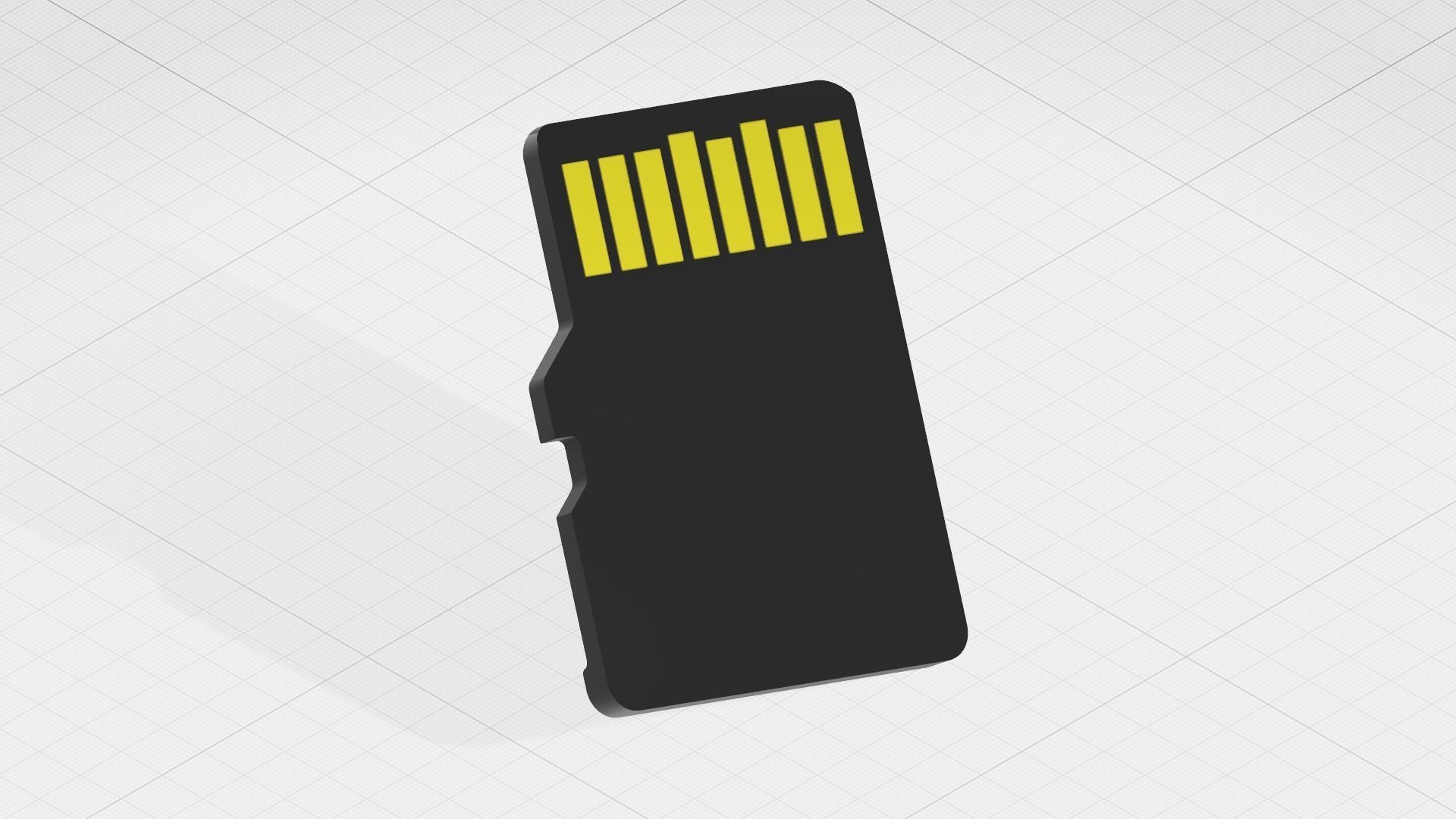 Micro SD MicroSD Card TF Card One to one Real Scale 3D model | CGTrader
