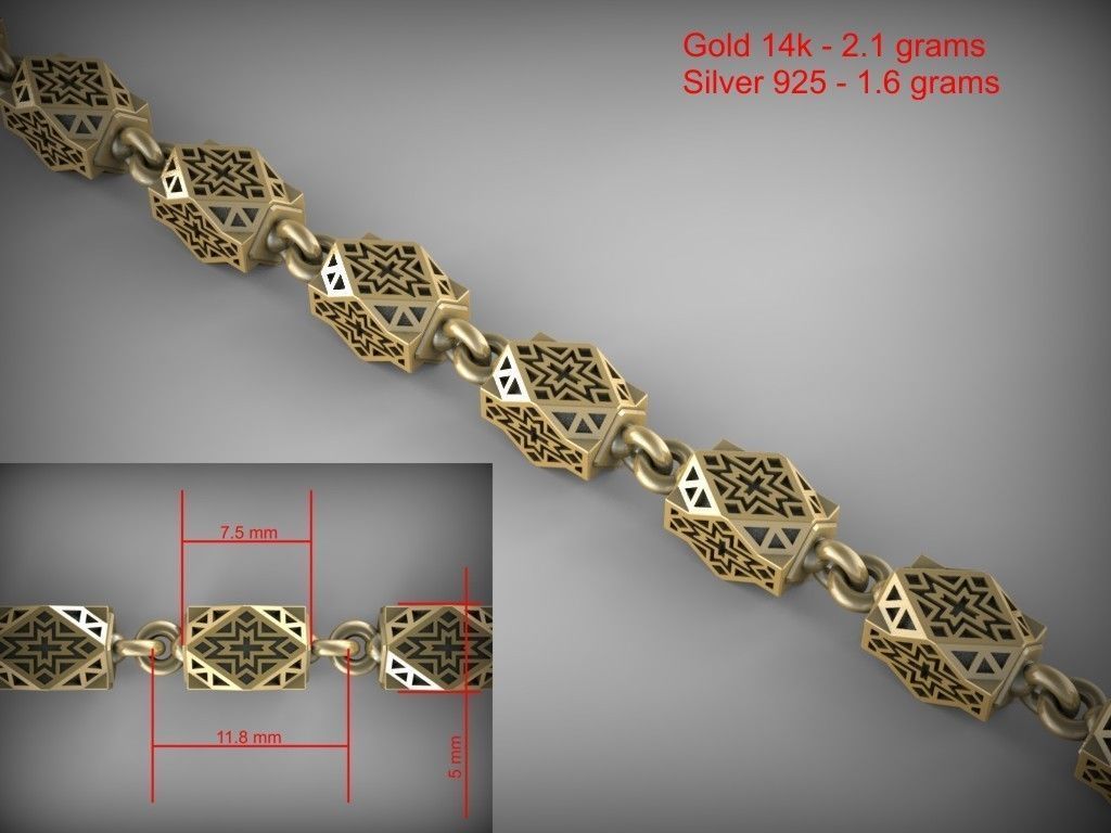 Chain link 182 3D model 3D printable | CGTrader