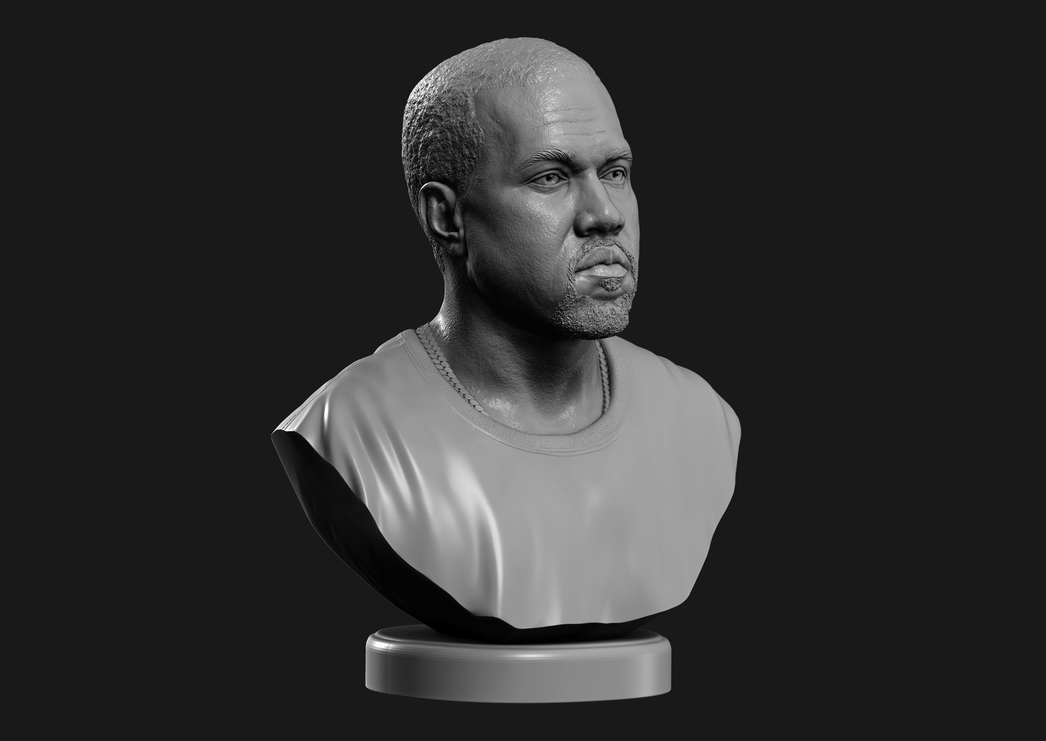 Kanye West 3D model 3D printable | CGTrader