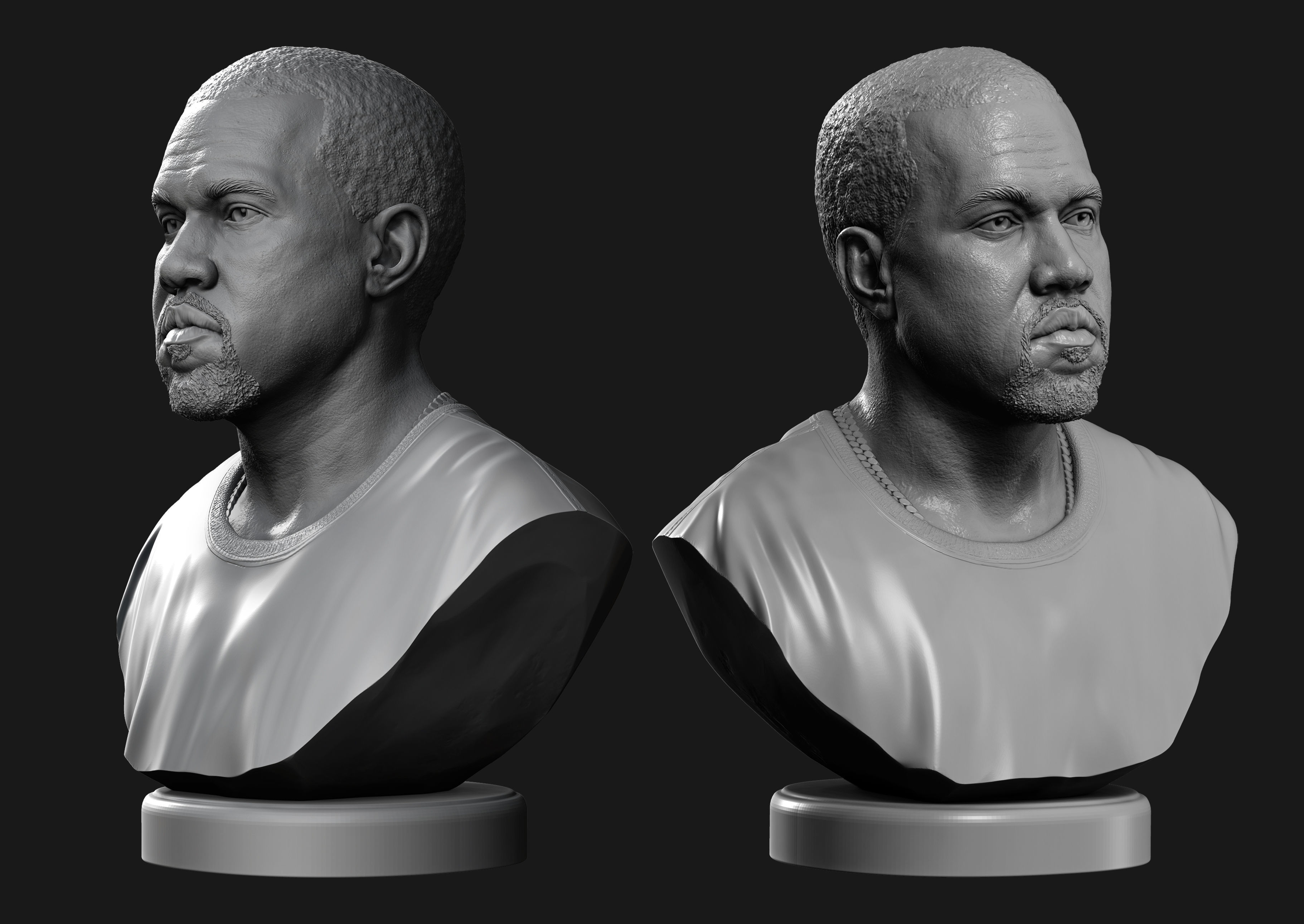 Kanye West 3D model 3D printable | CGTrader