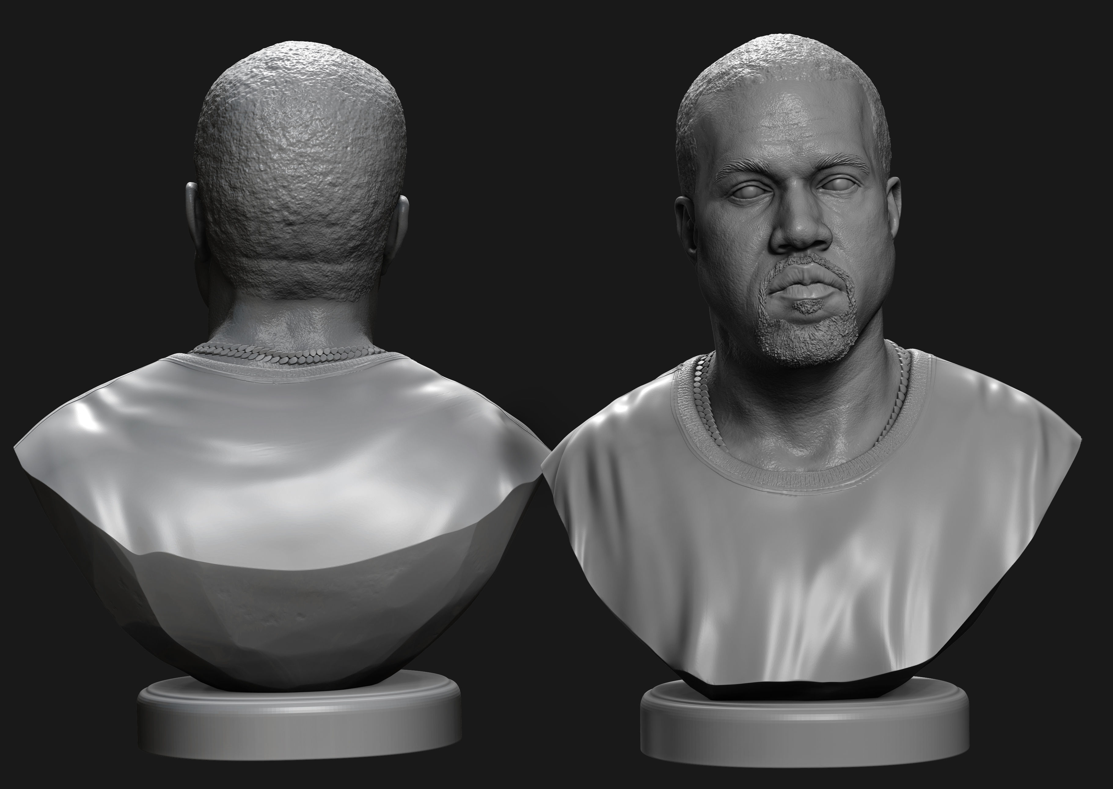 Kanye West 3D model 3D printable | CGTrader