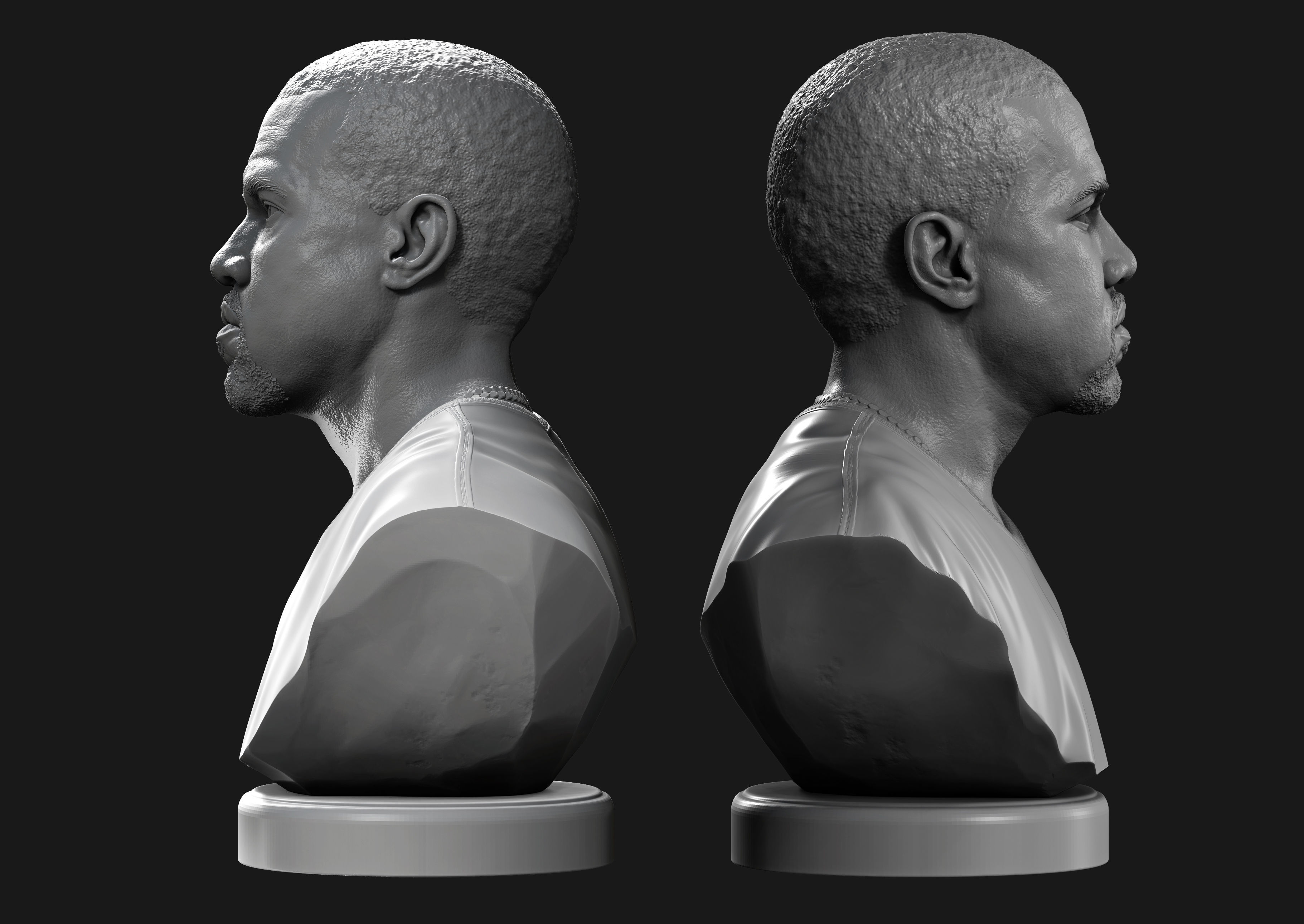 Kanye West 3D model 3D printable | CGTrader