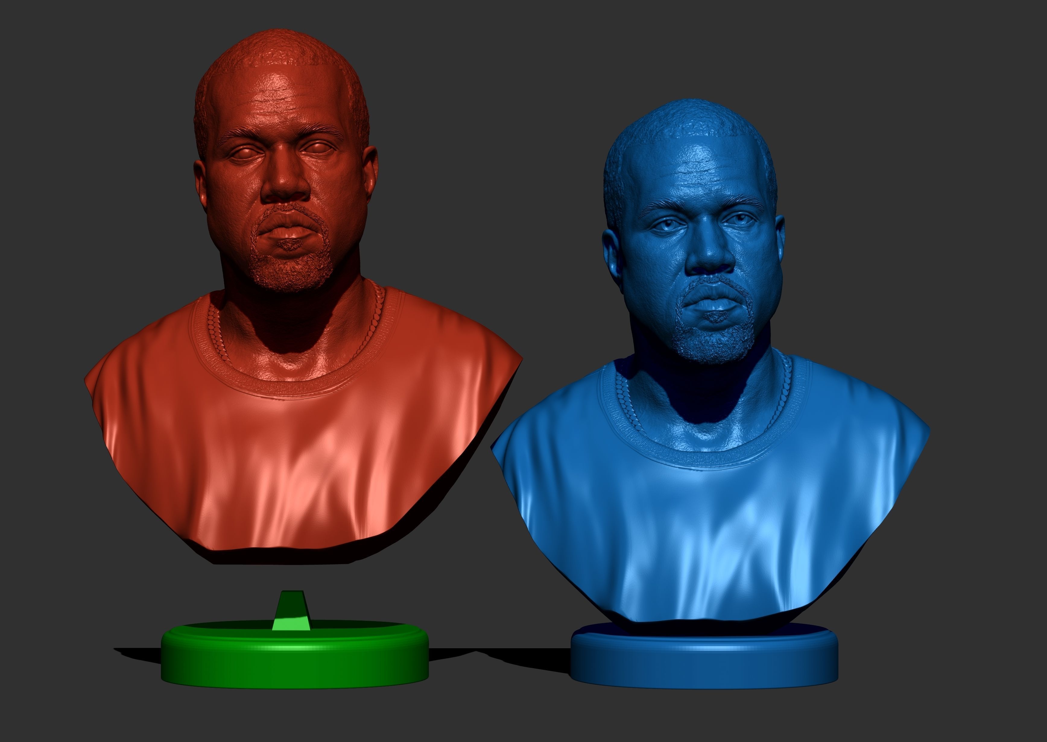 Kanye West 3D model 3D printable | CGTrader