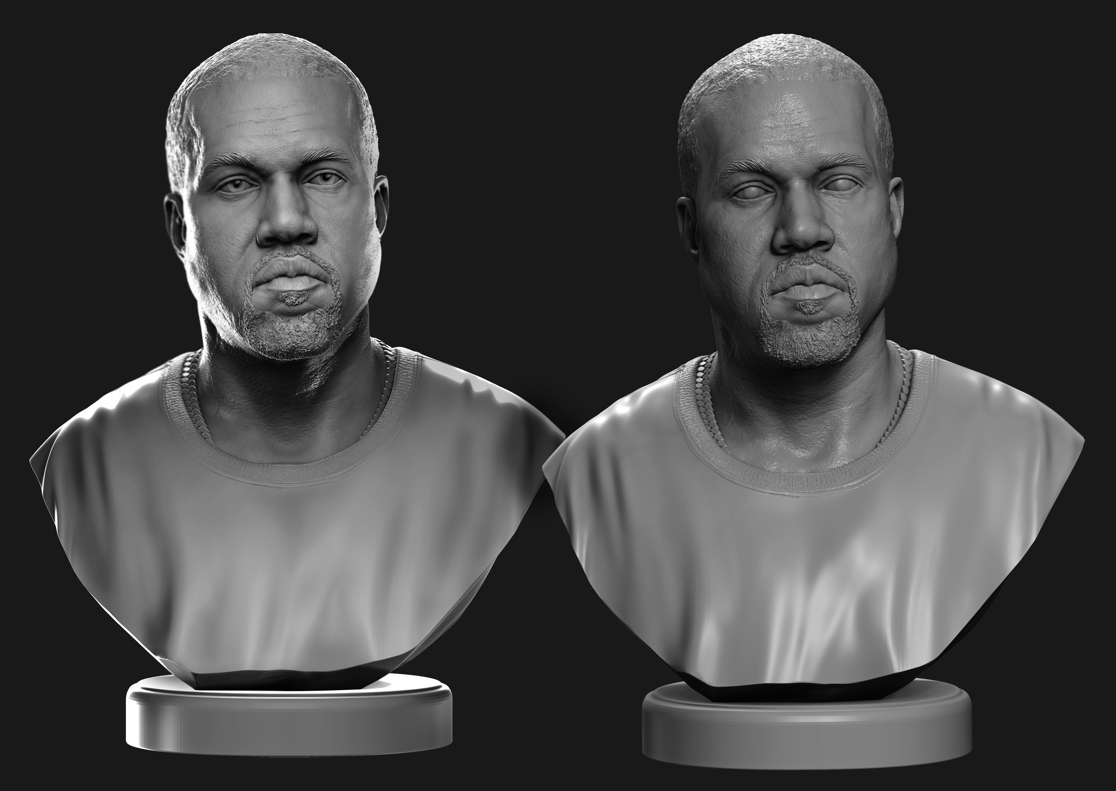 Kanye West 3D model 3D printable | CGTrader
