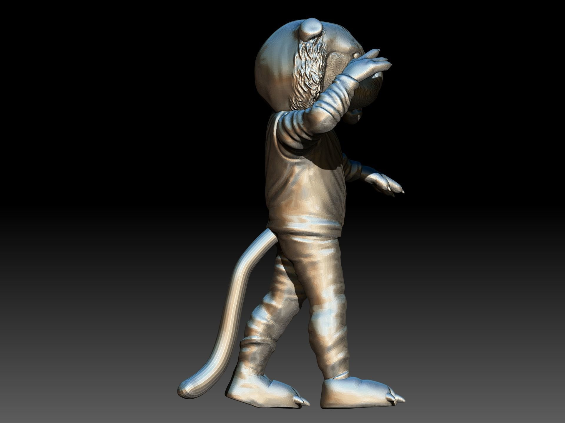 LSU Tiger 3D model 3D printable | CGTrader