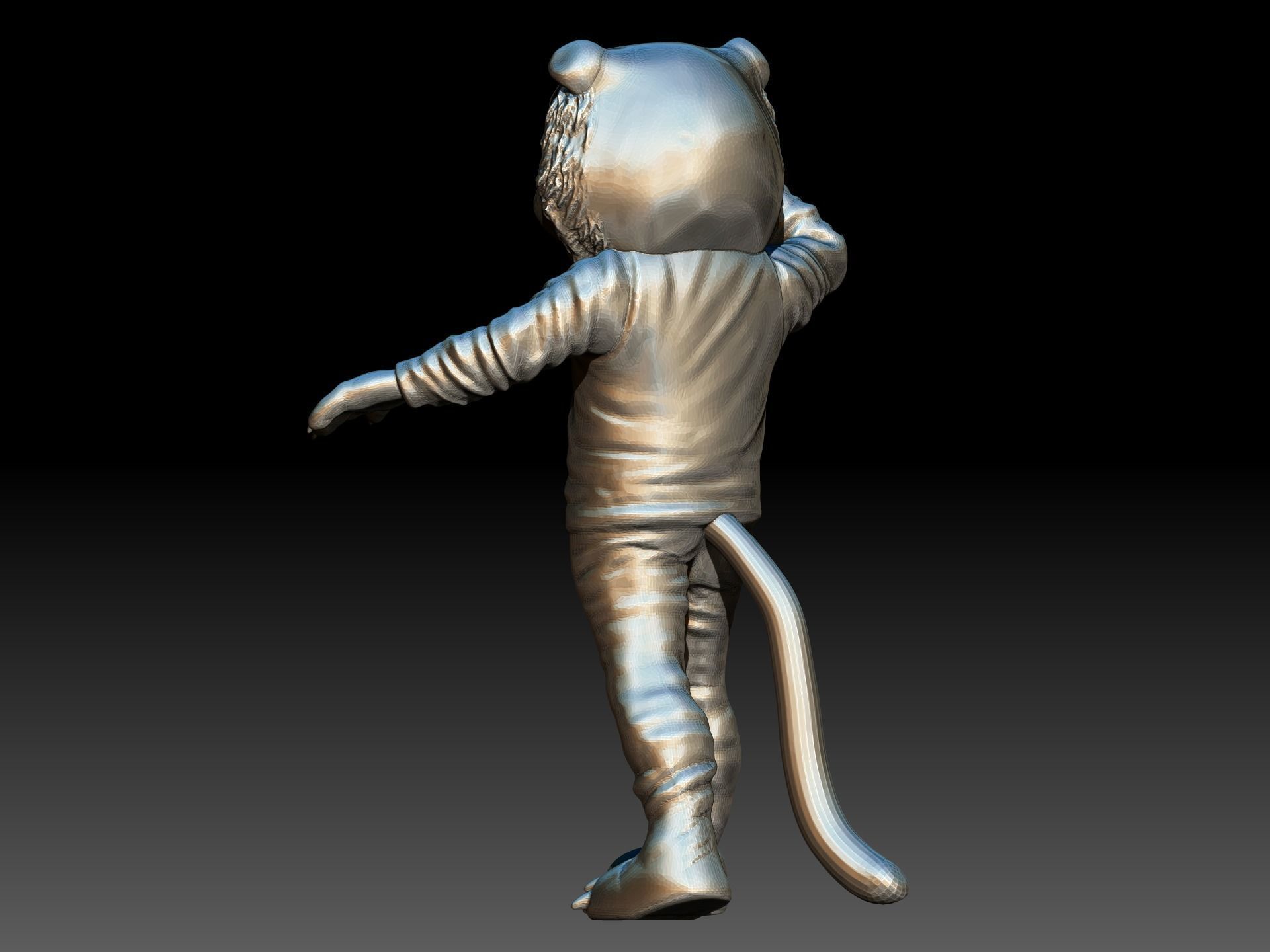 LSU Tiger 3D model 3D printable | CGTrader