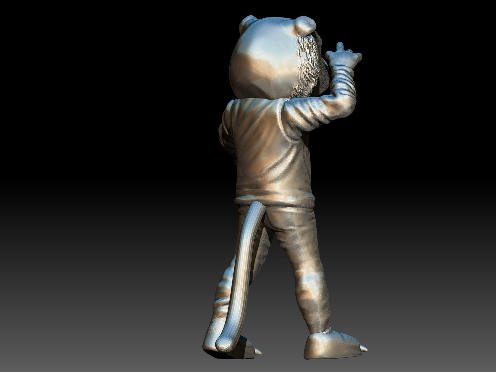 LSU Tiger 3D model 3D printable | CGTrader