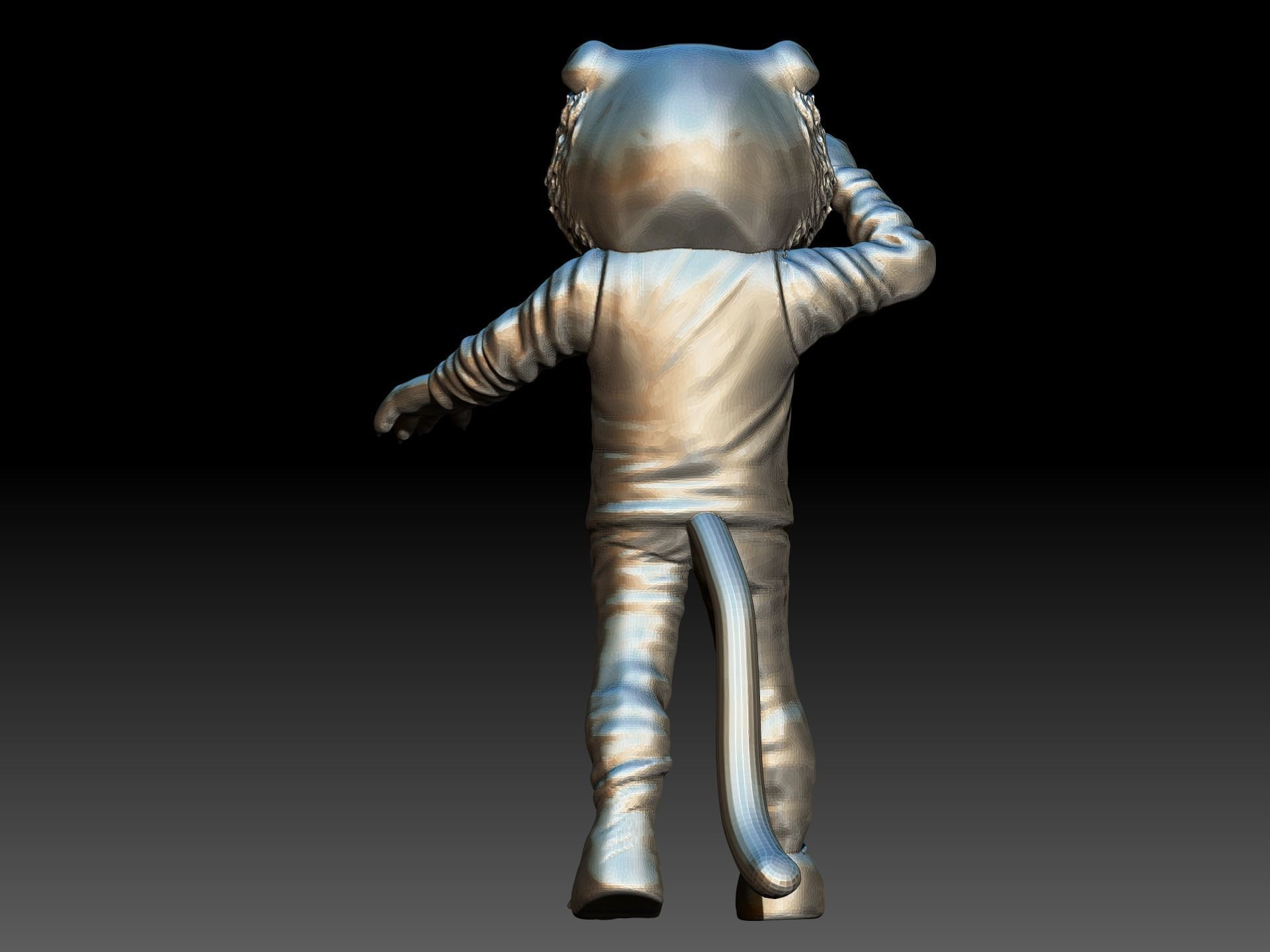 LSU Tiger 3D model 3D printable | CGTrader