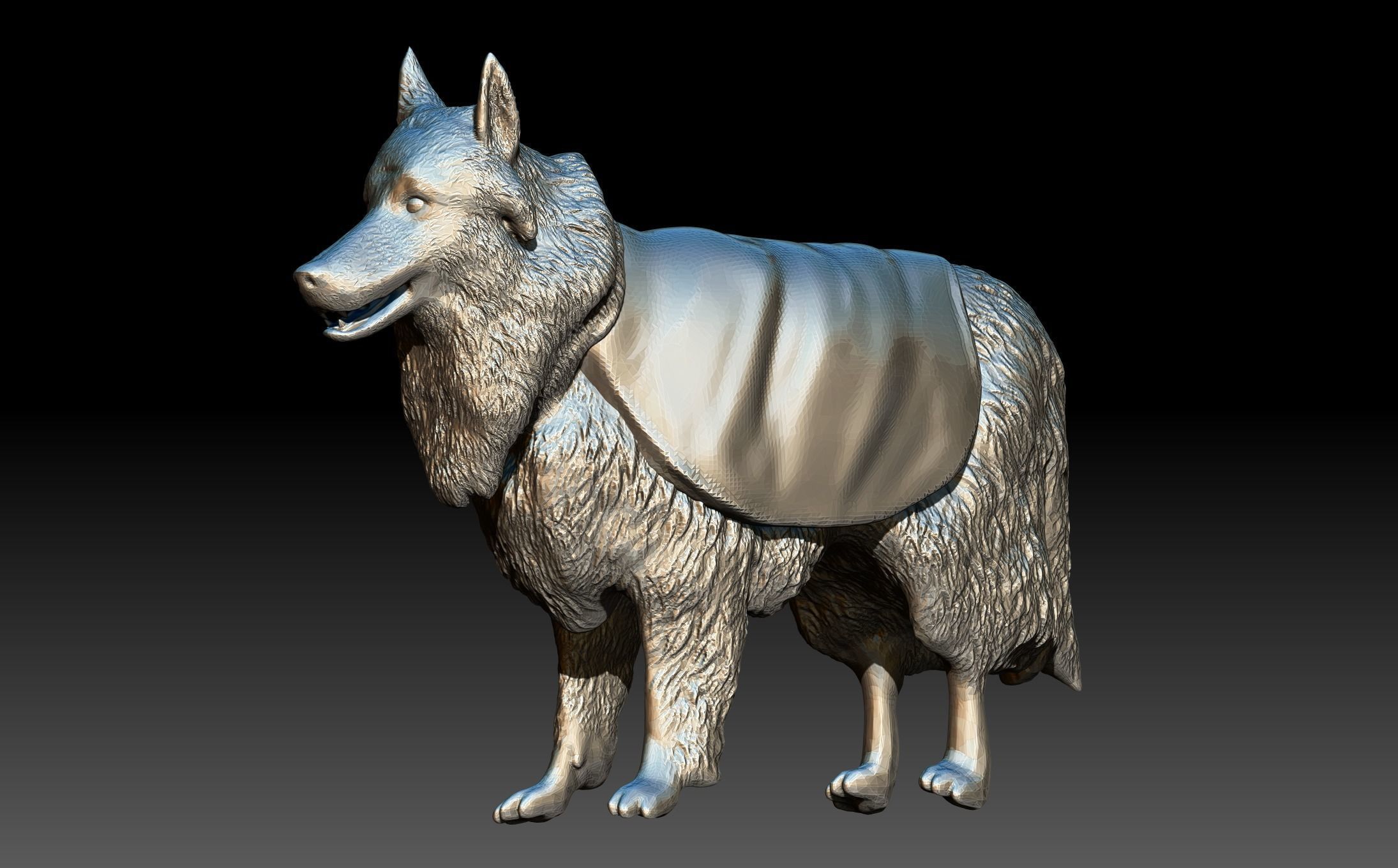 Texas AM University Reveille Dog 3D model 3D printable | CGTrader