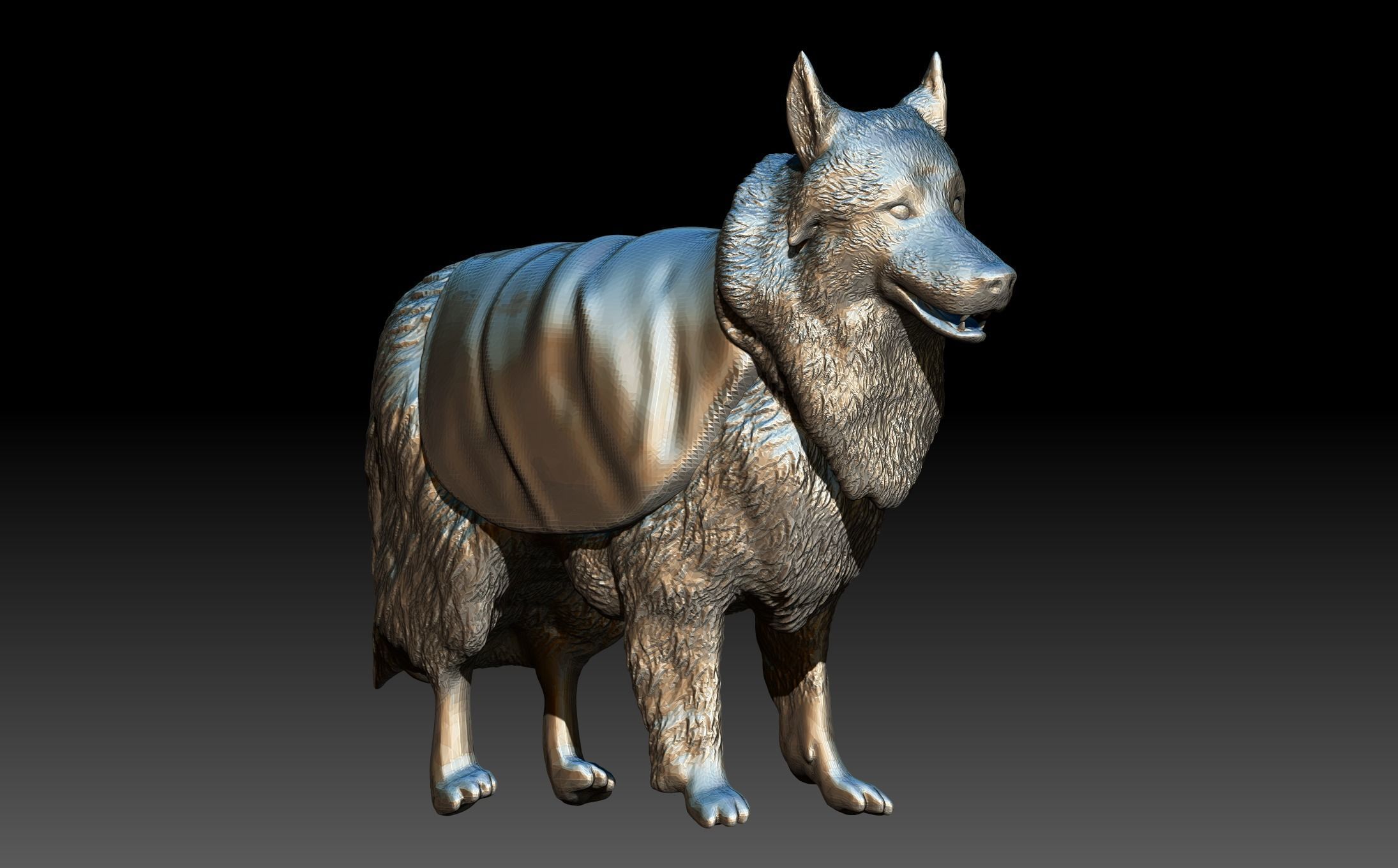 Texas AM University Reveille Dog 3D model 3D printable | CGTrader