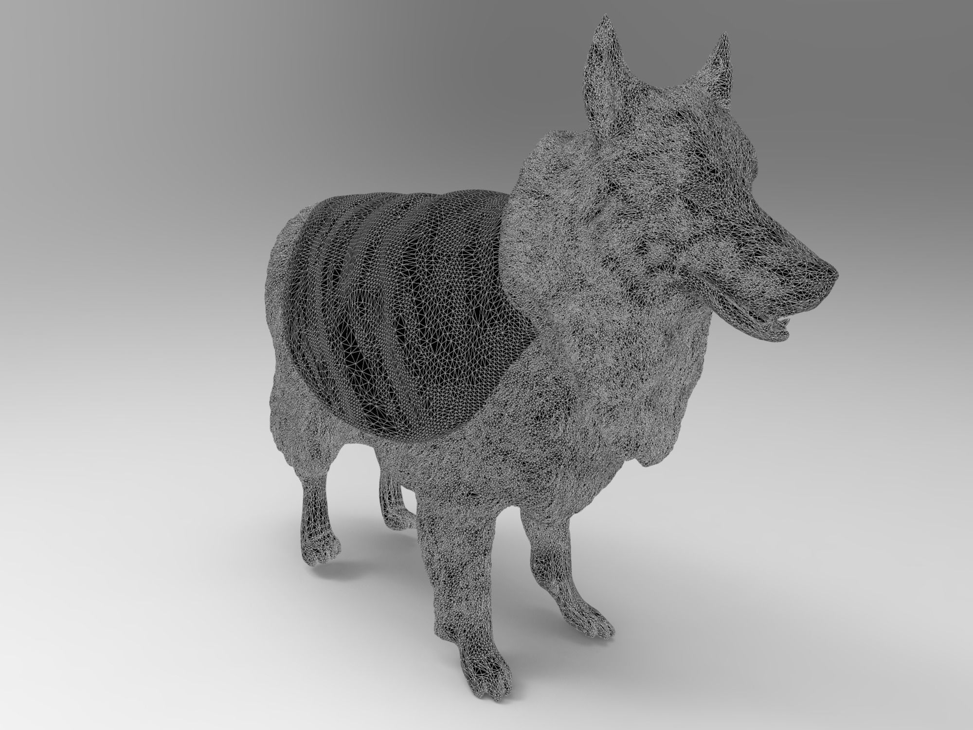 Texas AM University Reveille Dog 3D model 3D printable | CGTrader