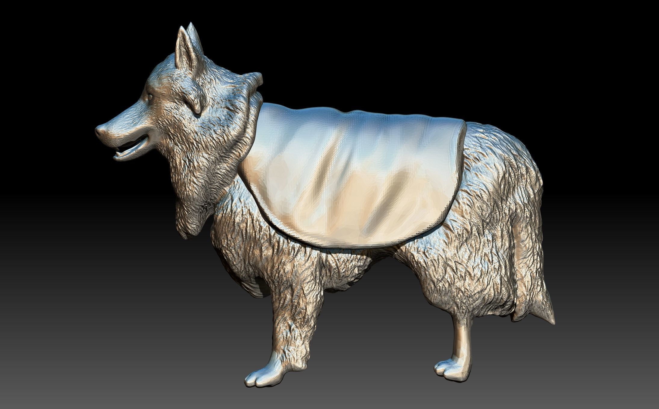 Texas AM University Reveille Dog 3D model 3D printable | CGTrader