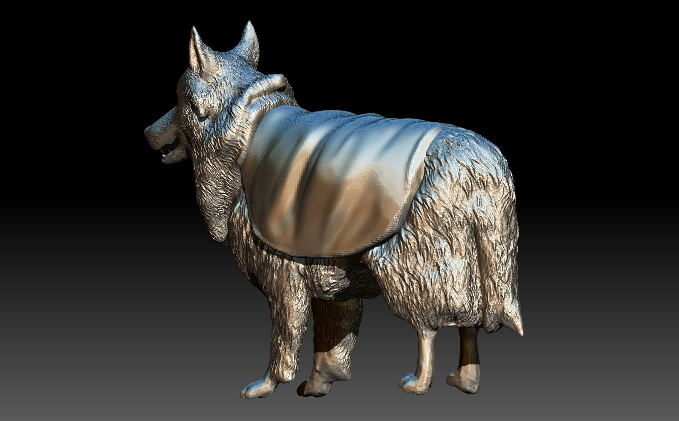 Texas AM University Reveille Dog 3D model 3D printable | CGTrader