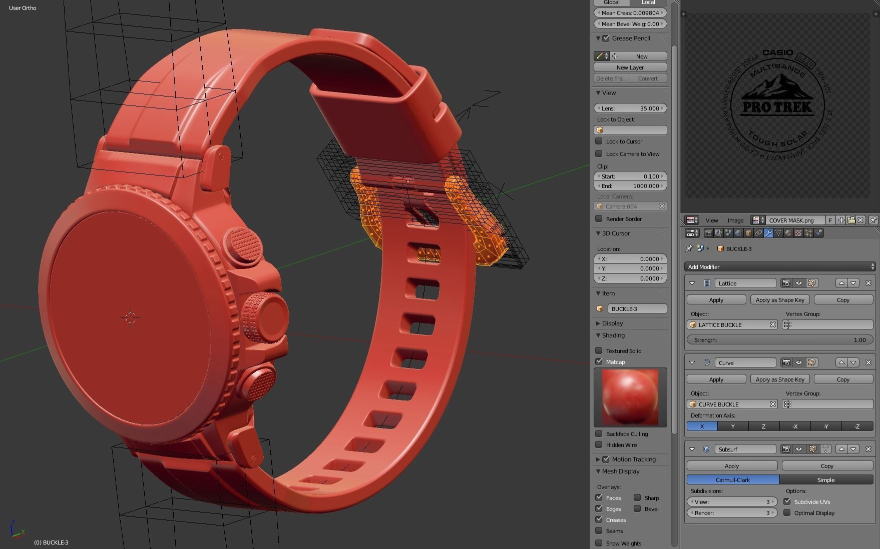 Casio Sport Watch 3D model | CGTrader