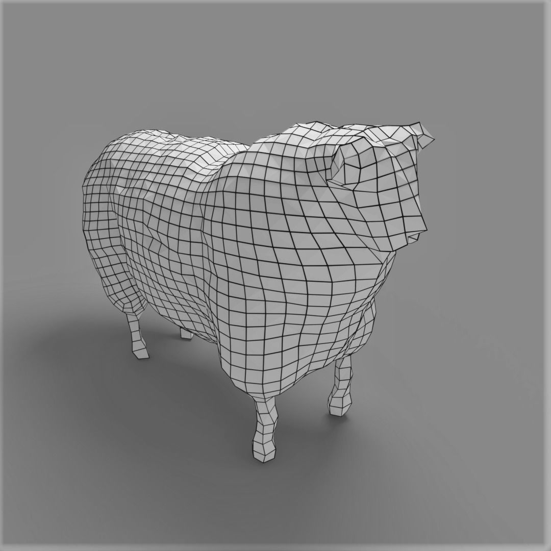 3D model Geometric Sheep VR / AR / low-poly | CGTrader