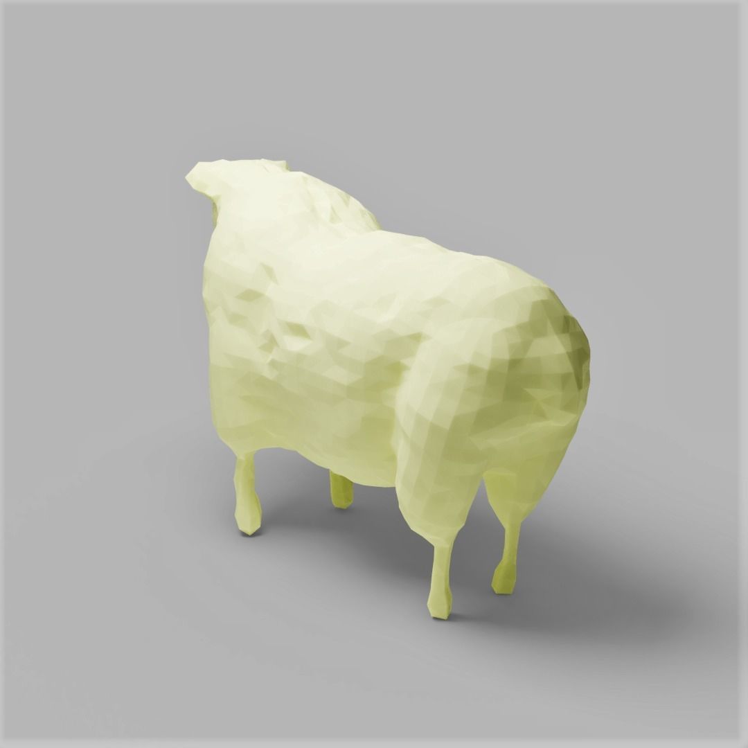 3D model Geometric Sheep VR / AR / low-poly | CGTrader