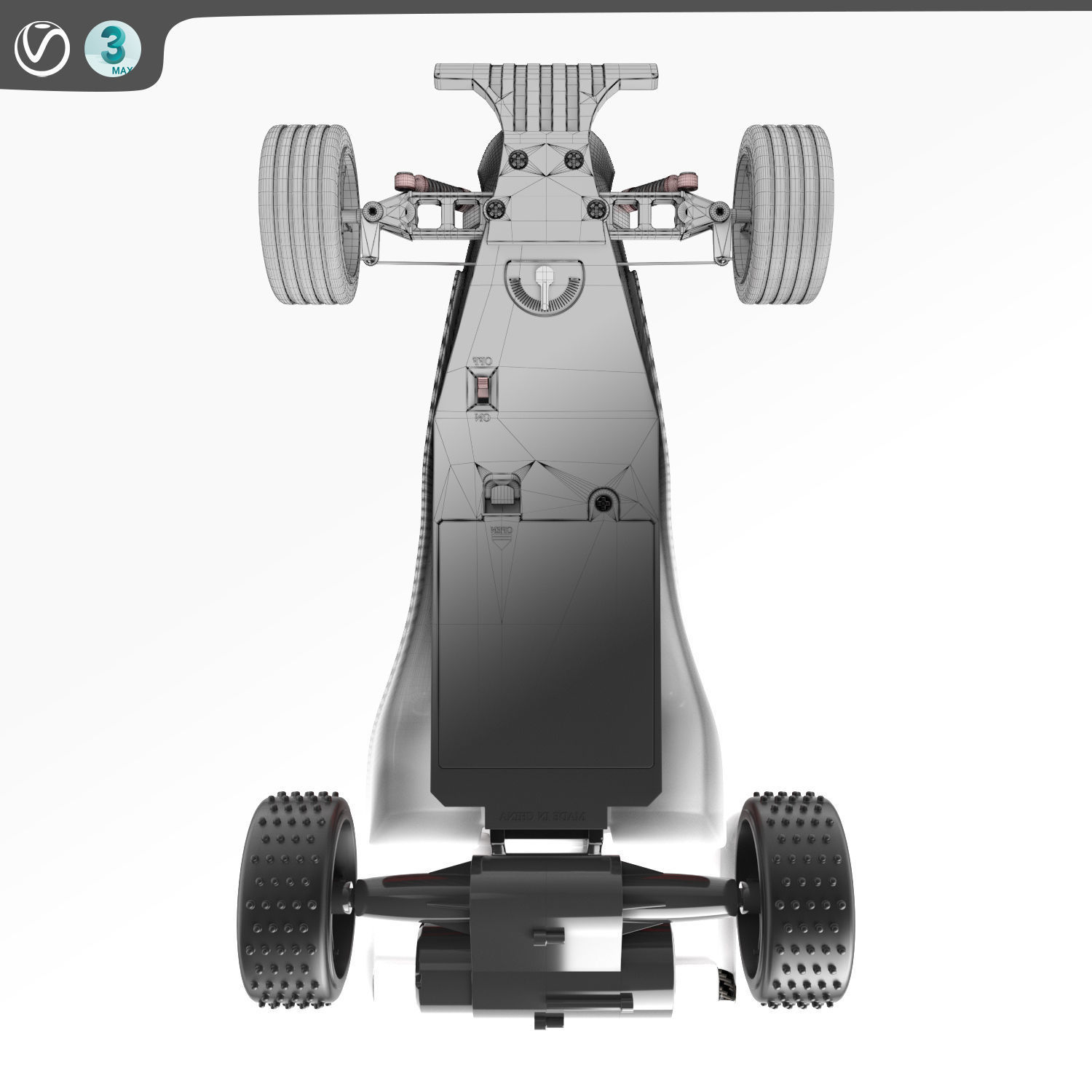 Remote Control Car Red 3D model | CGTrader