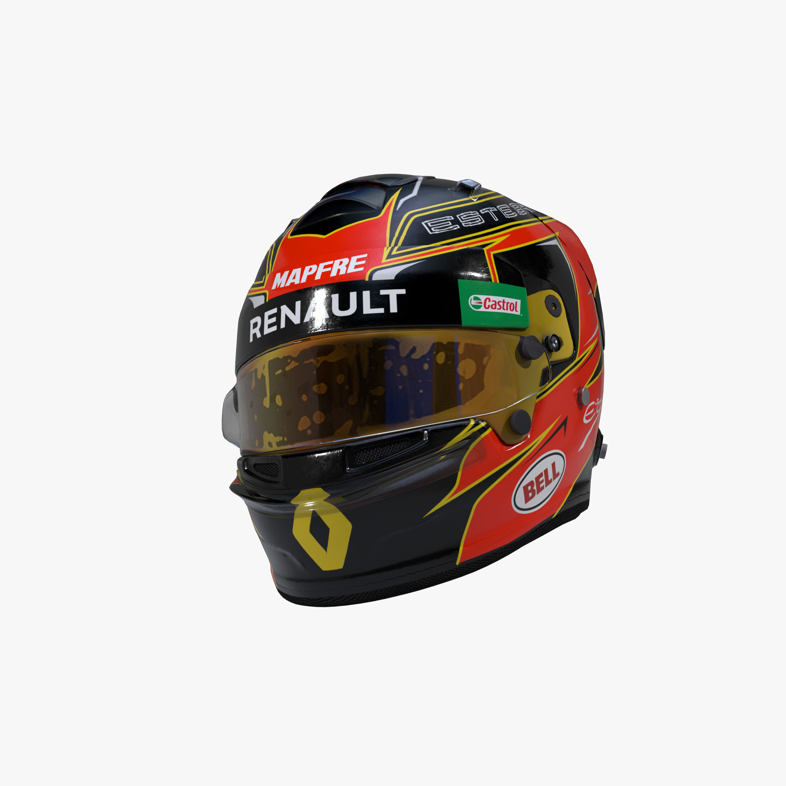 3D model Ocon helmet 2020 VR / AR / low-poly | CGTrader