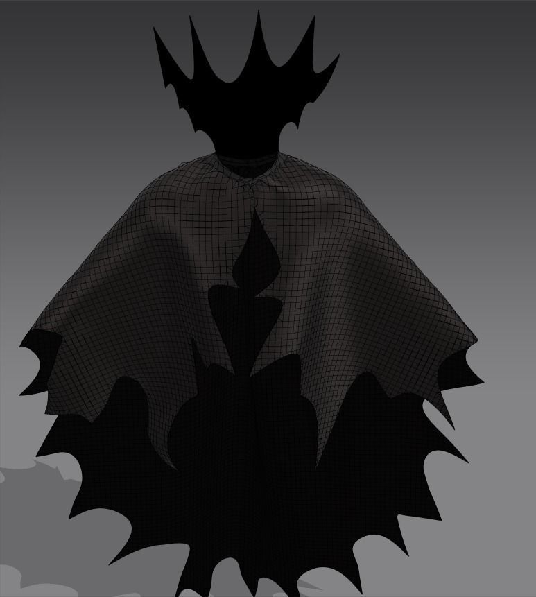 Vampire Bat Cape 3D model | CGTrader