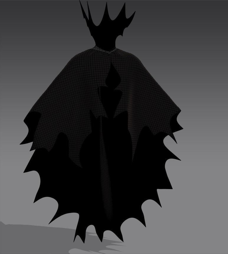 Vampire Bat Cape 3D model | CGTrader