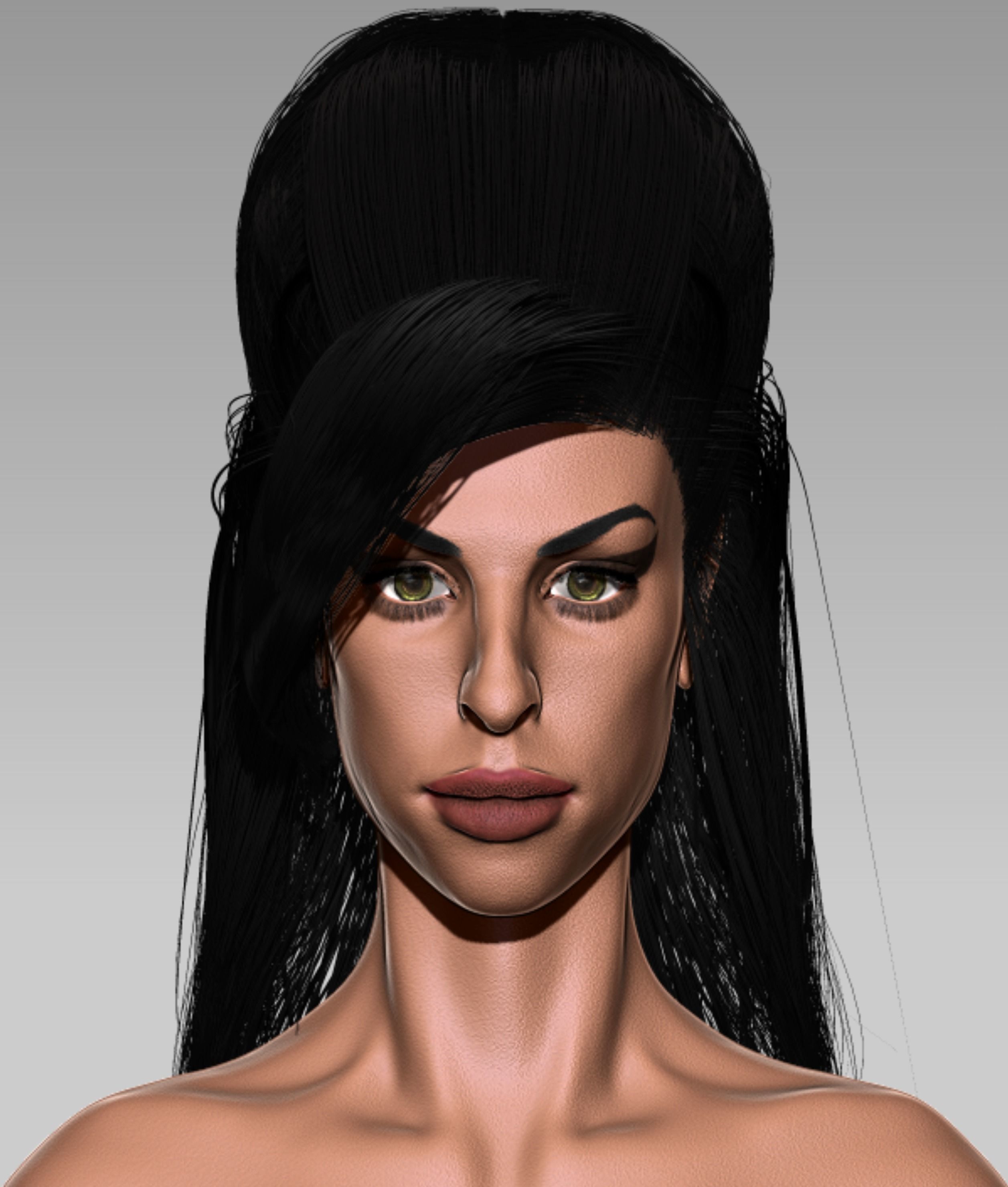 3D model Amy Winehouse VR / AR / low-poly | CGTrader