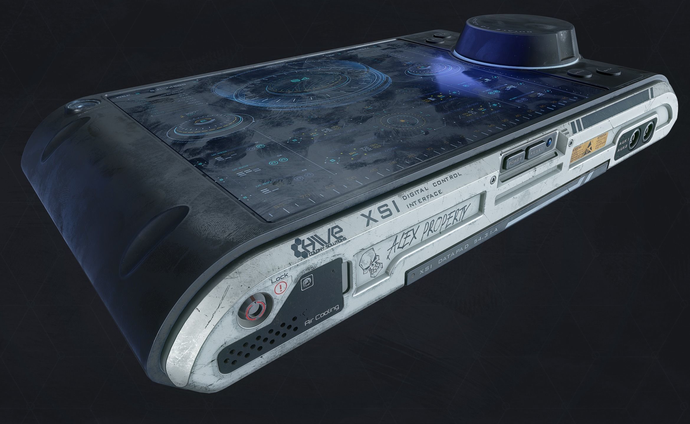 3D model Sci-fi Control Screen VR / AR / low-poly | CGTrader