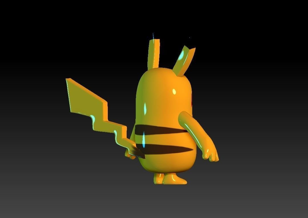 Fall Guys Pikachu 3D model 3D printable | CGTrader