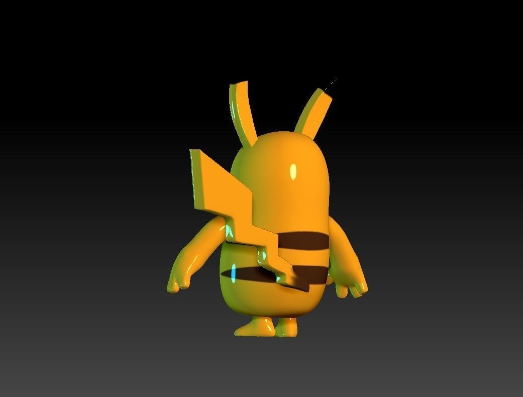 Fall Guys Pikachu 3D model 3D printable | CGTrader