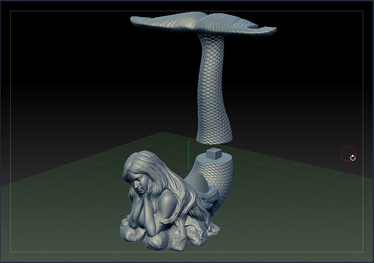 Lovely Mermaid 3D model 3D printable | CGTrader