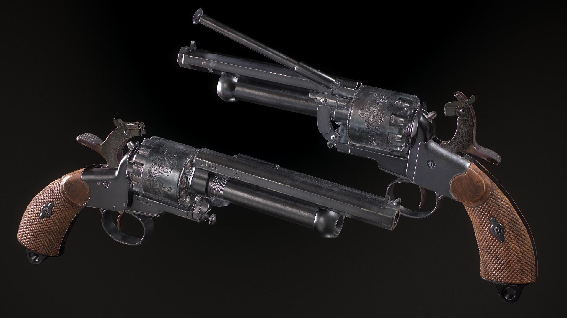 3D model LeMat Revolver VR / AR / low-poly | CGTrader