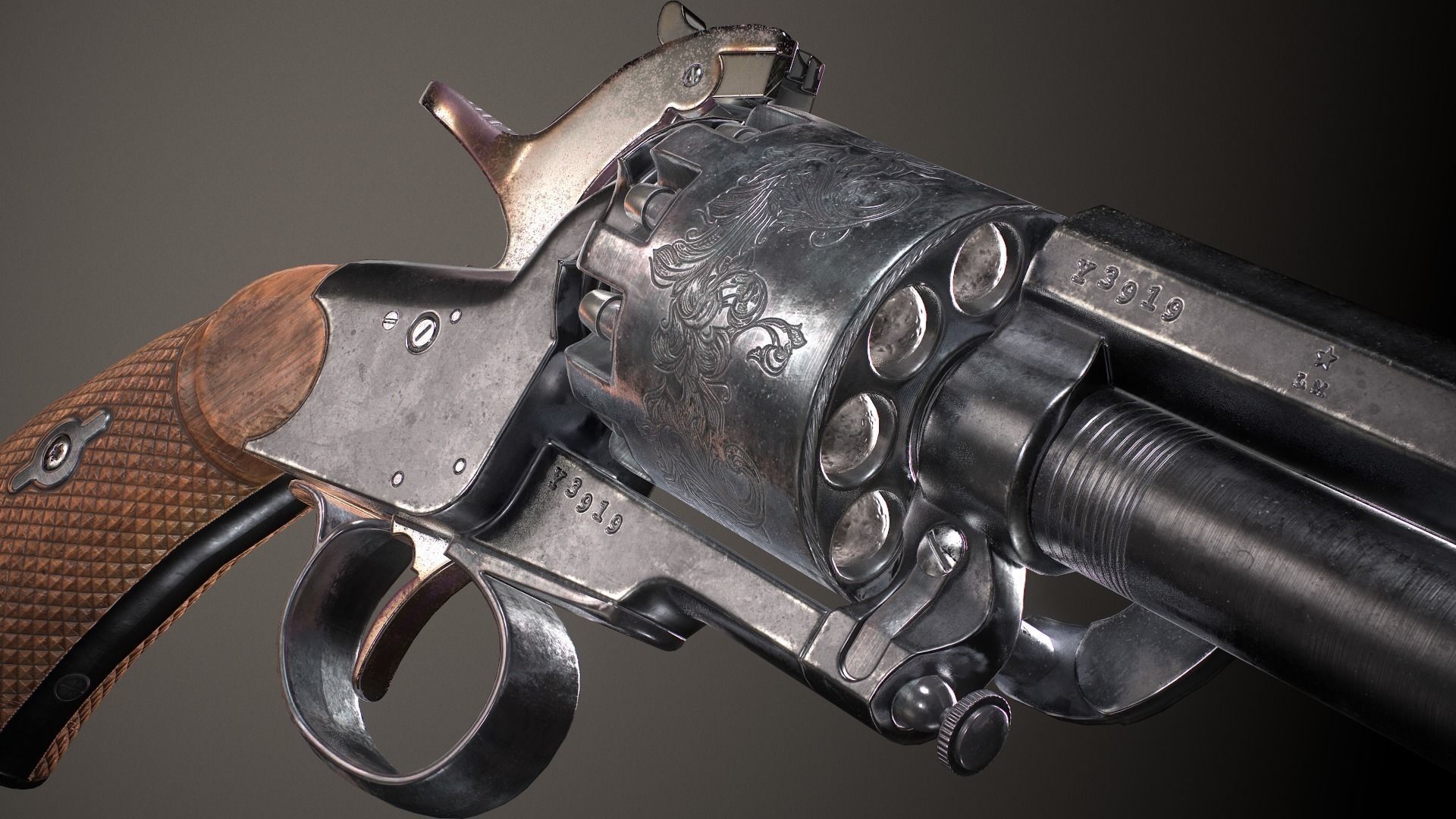 3D model LeMat Revolver VR / AR / low-poly | CGTrader