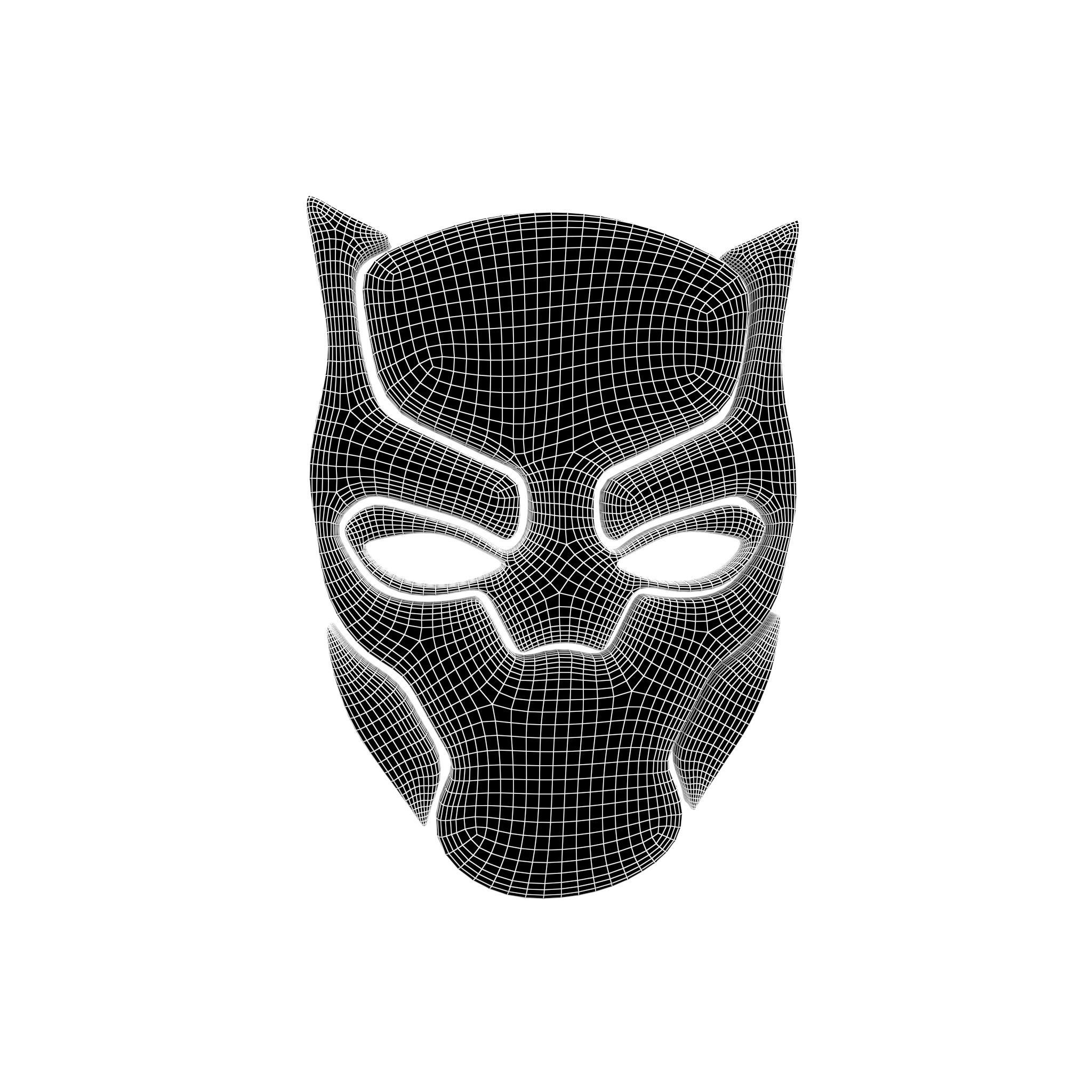 3D model Black Panther Symbol V1 008 VR / AR / low-poly | CGTrader