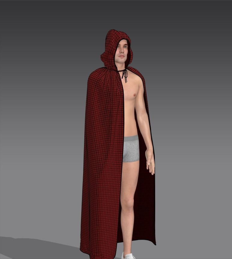 3D model medieval cape VR / AR / low-poly | CGTrader