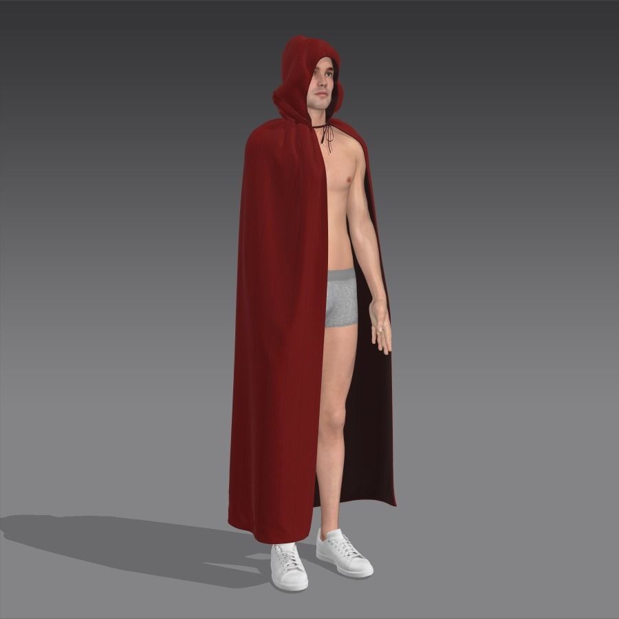 3D model medieval cape VR / AR / low-poly | CGTrader