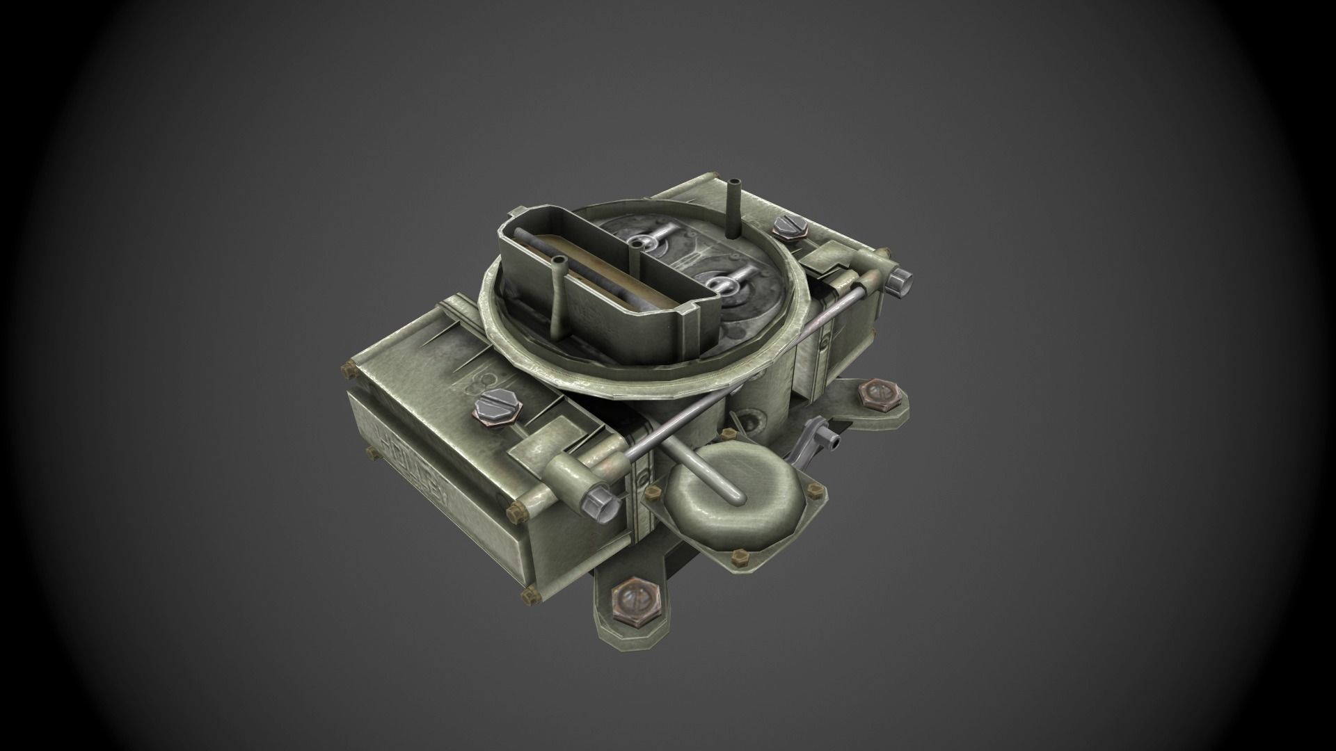 3D model Holley 2x4 carburetor VR / AR / low-poly | CGTrader