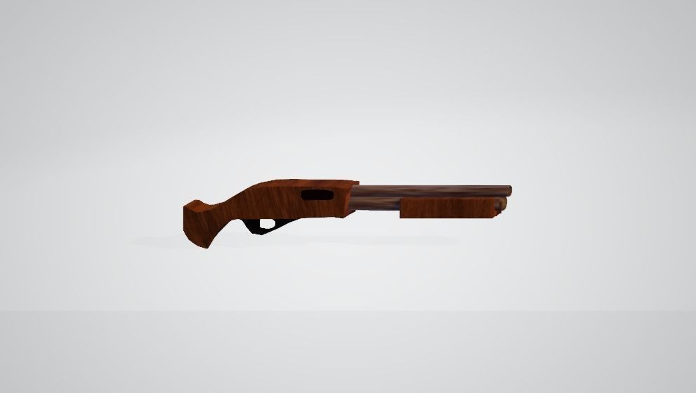 rust shotgun low poly 3D models free VR / AR / low-poly 3D model | CGTrader