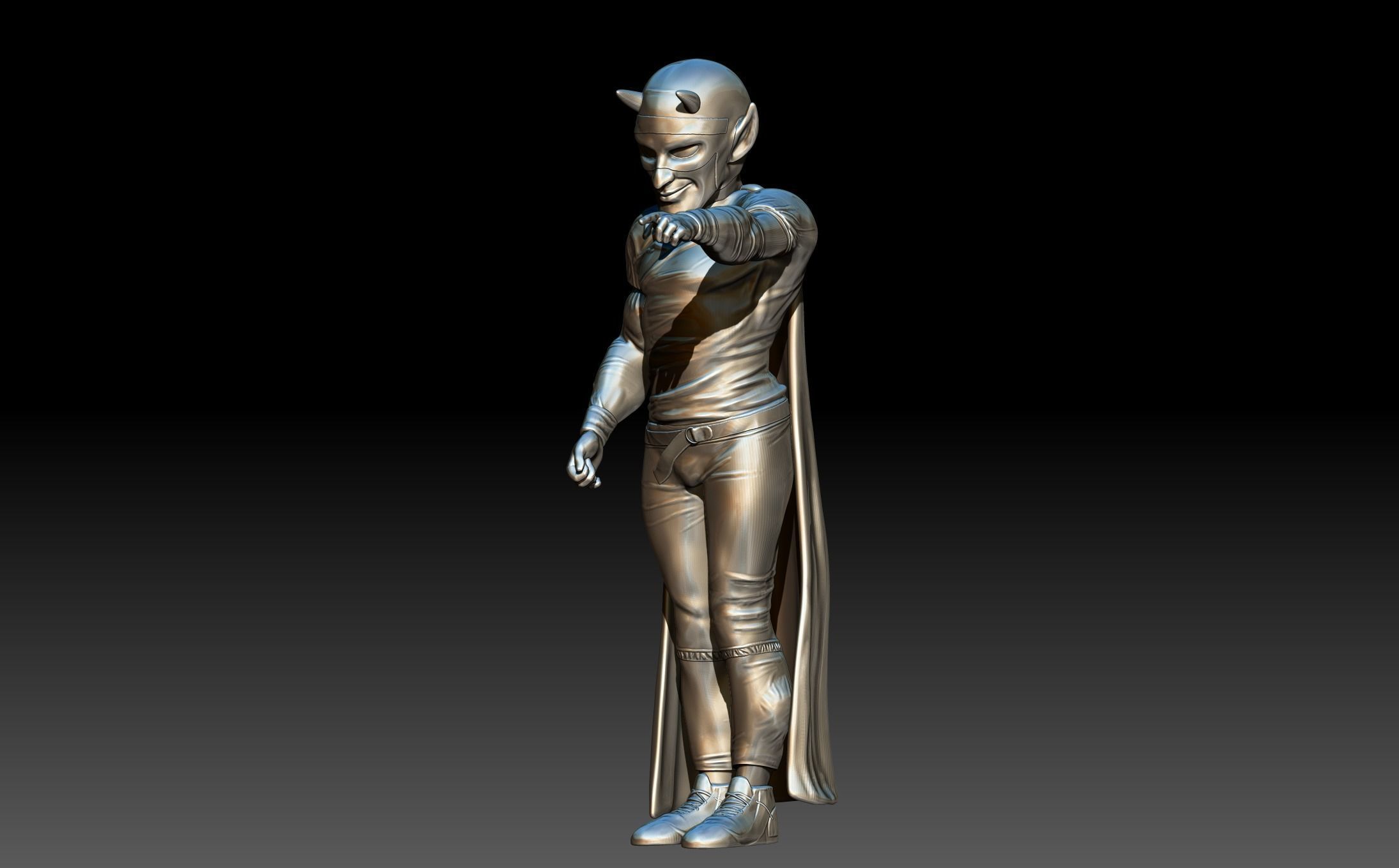 Duke mascot the Blue Devil Duke University 3D model 3D printable | CGTrader