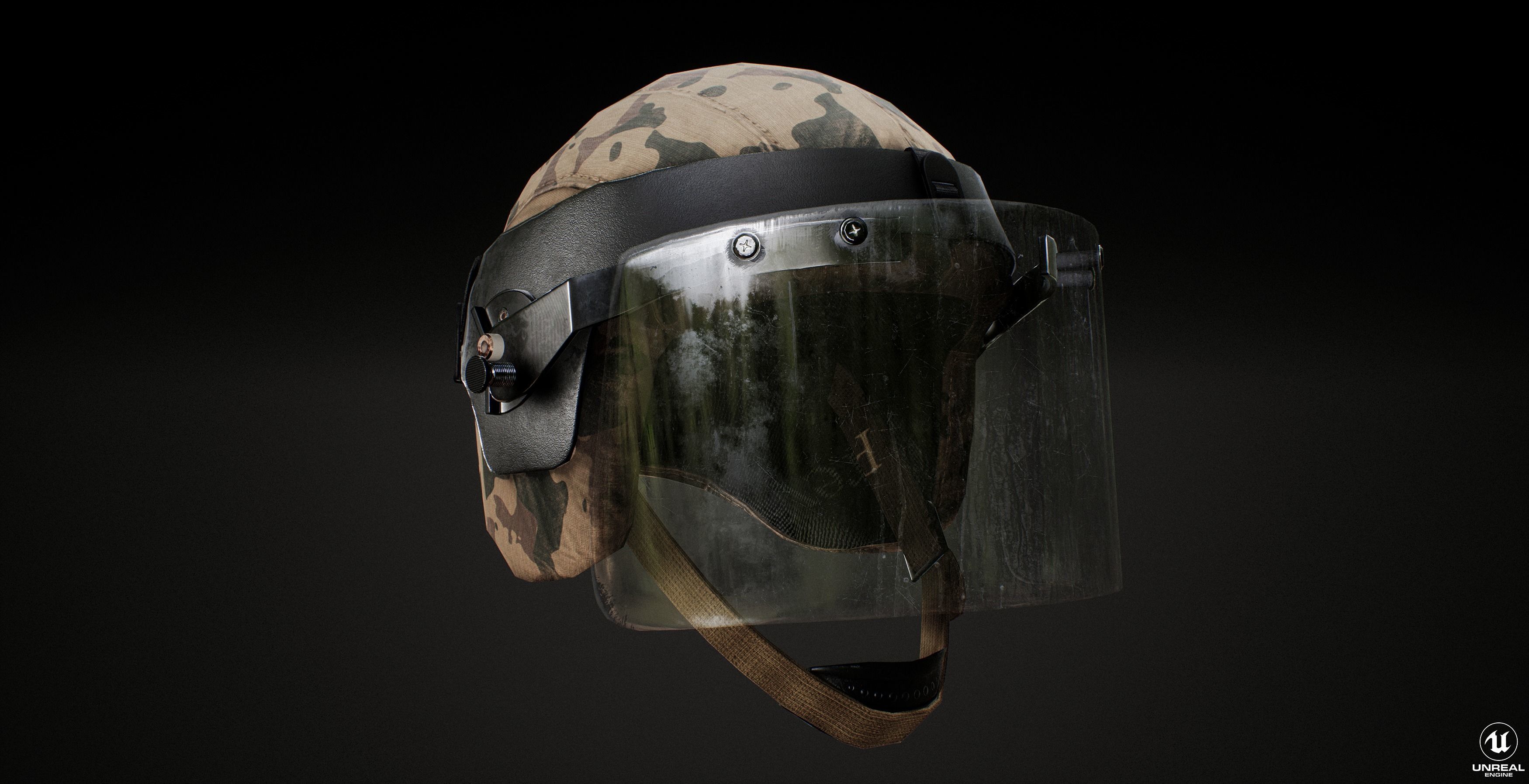 3D model Military Buletproof Helmet Kiver-M VR / AR / low-poly | CGTrader