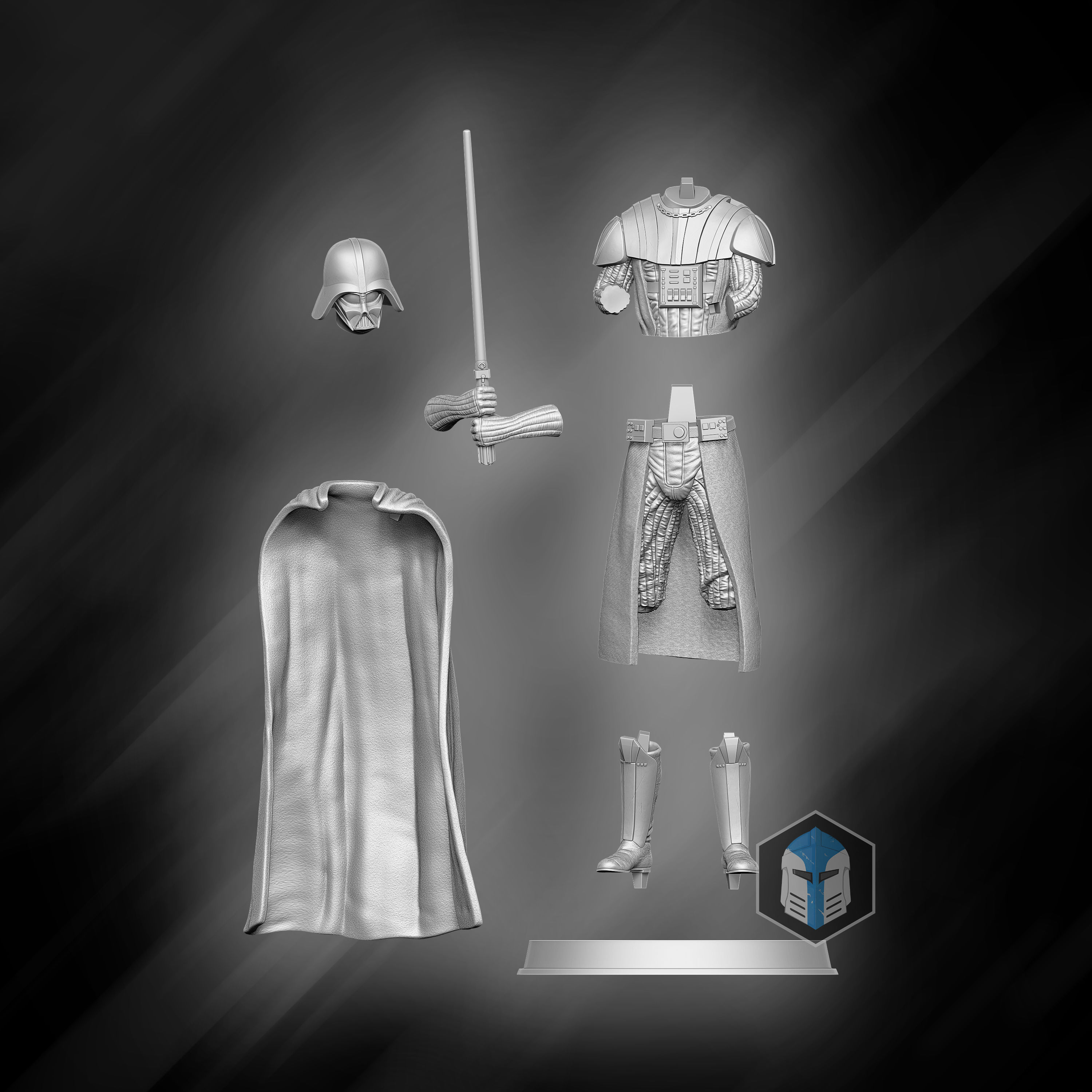 Darth Vader Figurine - Unforgiving 3D model 3D printable | CGTrader